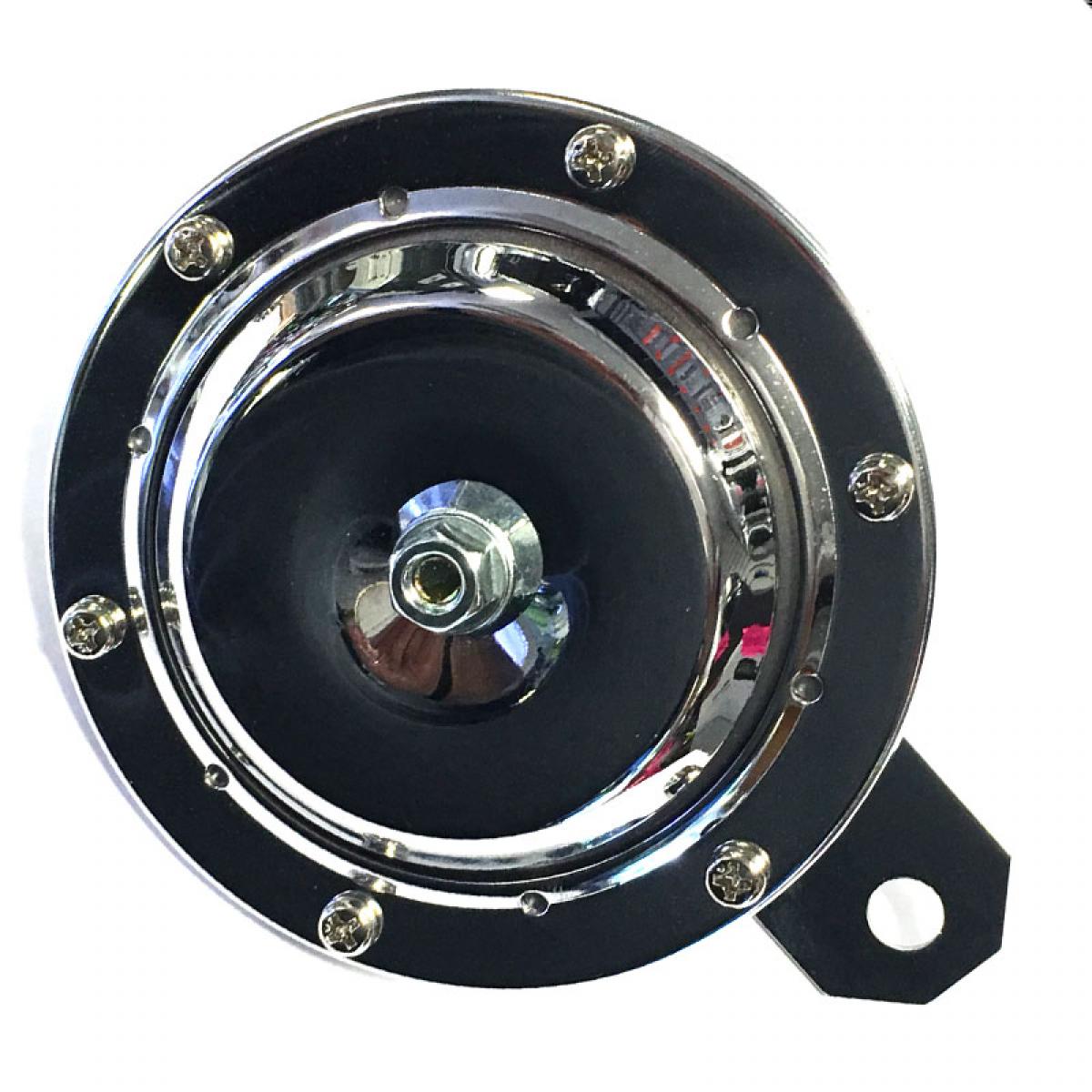 Universal high quality 12V Chrome motorcycle horn - 110 db - 100mm ...
